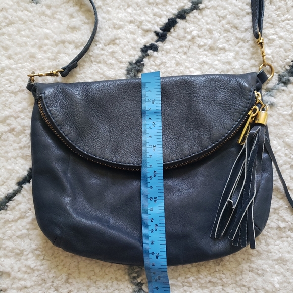unbranded | Bags | Unbranded Made In Italy Navy Leather Shoulder Bag ...